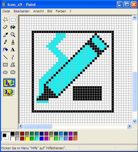 Das Icon - Schrittfolge der Iconerstellung